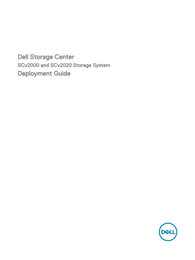Storage-Sc2000 Deployment Guide En-Us | PDF | Computer Data Storage ...
