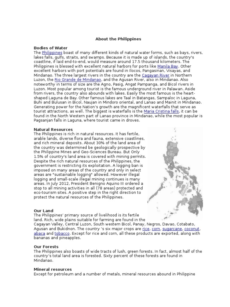 About The Philippines | PDF | Luzon | Philippines