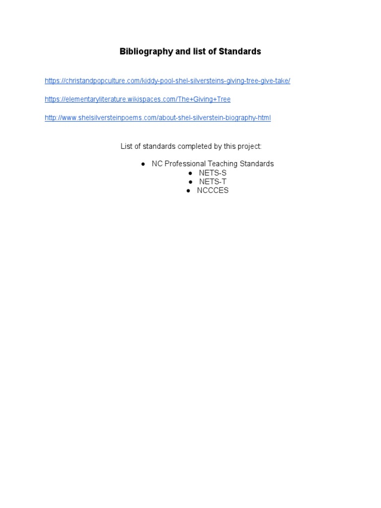 Bibliography and List of Standards | PDF