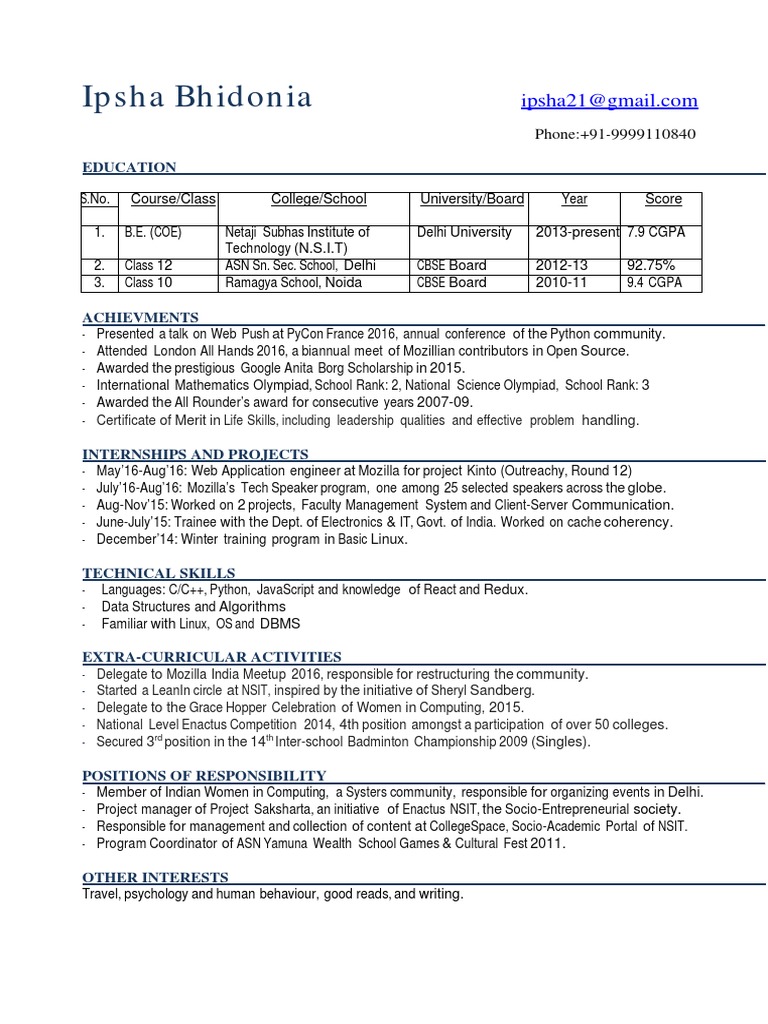 Ipsha Resume | PDF | Science And Technology | Software