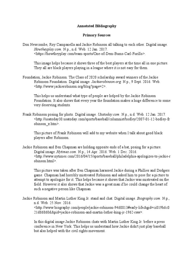 Annotated Bibliography Primary Sources | PDF | Politics | Travel