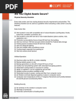 DP Data Center Checklist 1 | PDF | Data Center | Computing