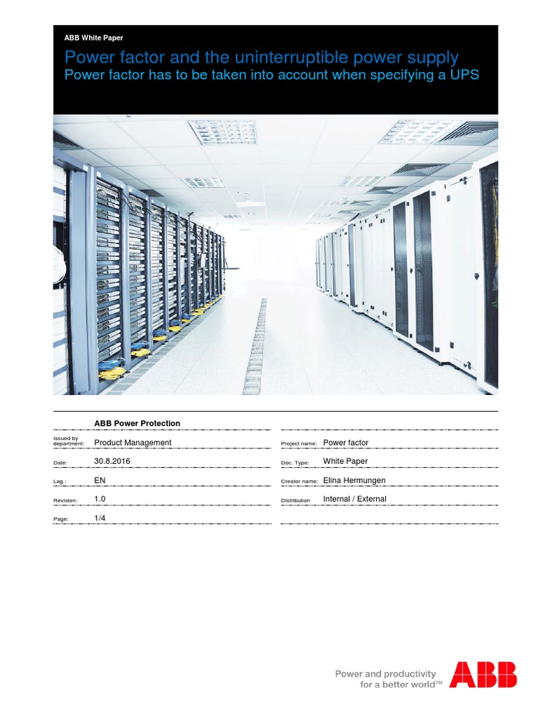 UPS Power Factor Essentials | PDF | Capacitor | Electrical Equipment