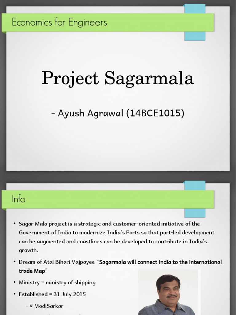 Economics For Engineers: Project Sagarmala | PDF | Coast | Natural Environment