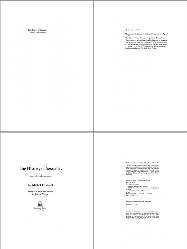 History of Sexuality Vol.1 | PDF