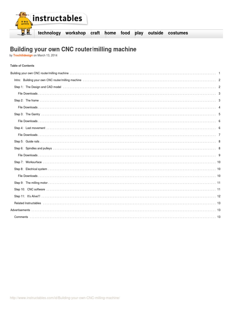 Building Your Own CNC Milling Machine | PDF | Numerical Control ...