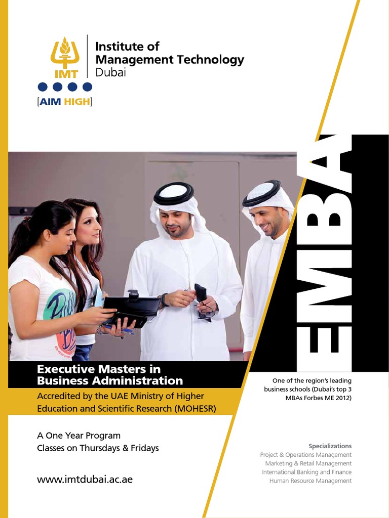 Emba Brochure - DUBAI | Download Free PDF | Master Of Business ...