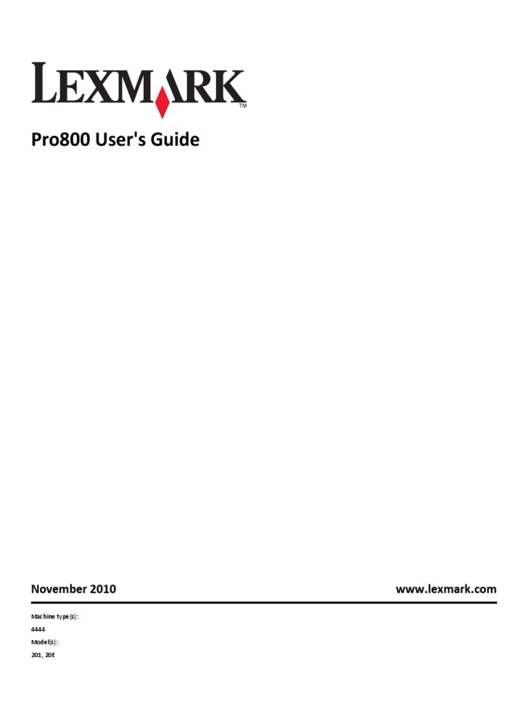 LeXmark User | PDF | Printer (Computing) | Image Scanner