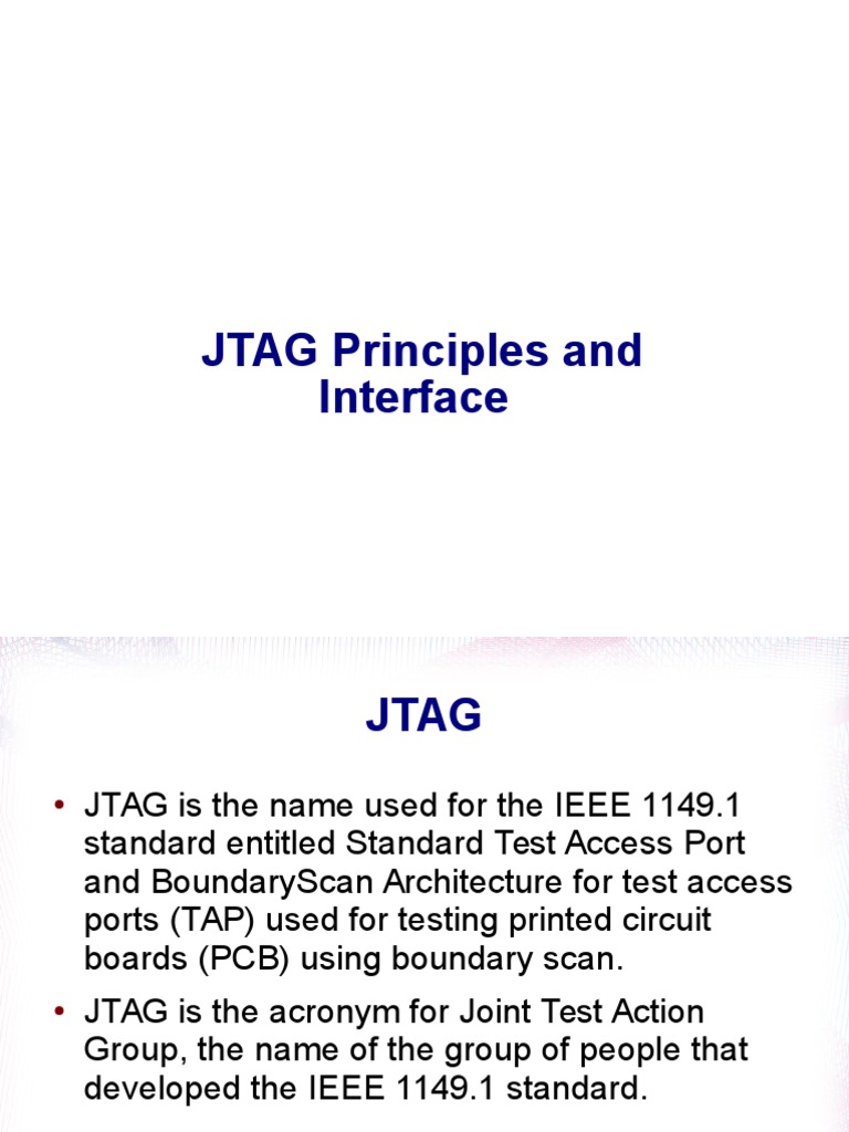 JTAG Principles and Interface | PDF | Digital Technology | Electronic ...