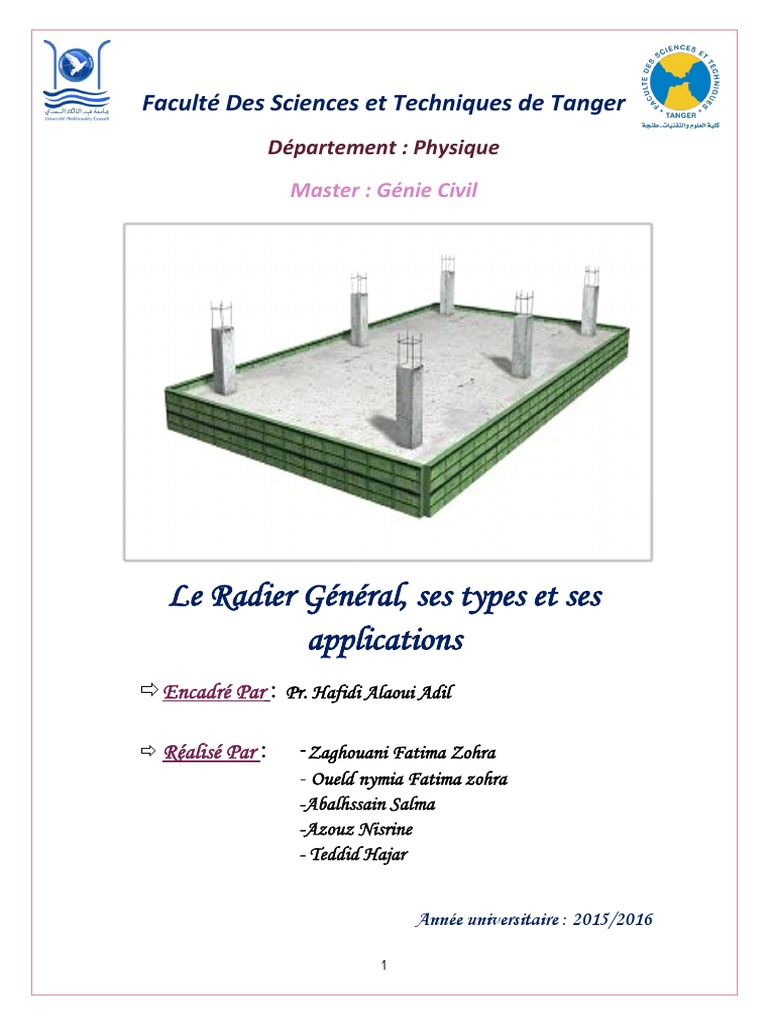 Types et applications du radier général | PDF | Fondation (construction ...