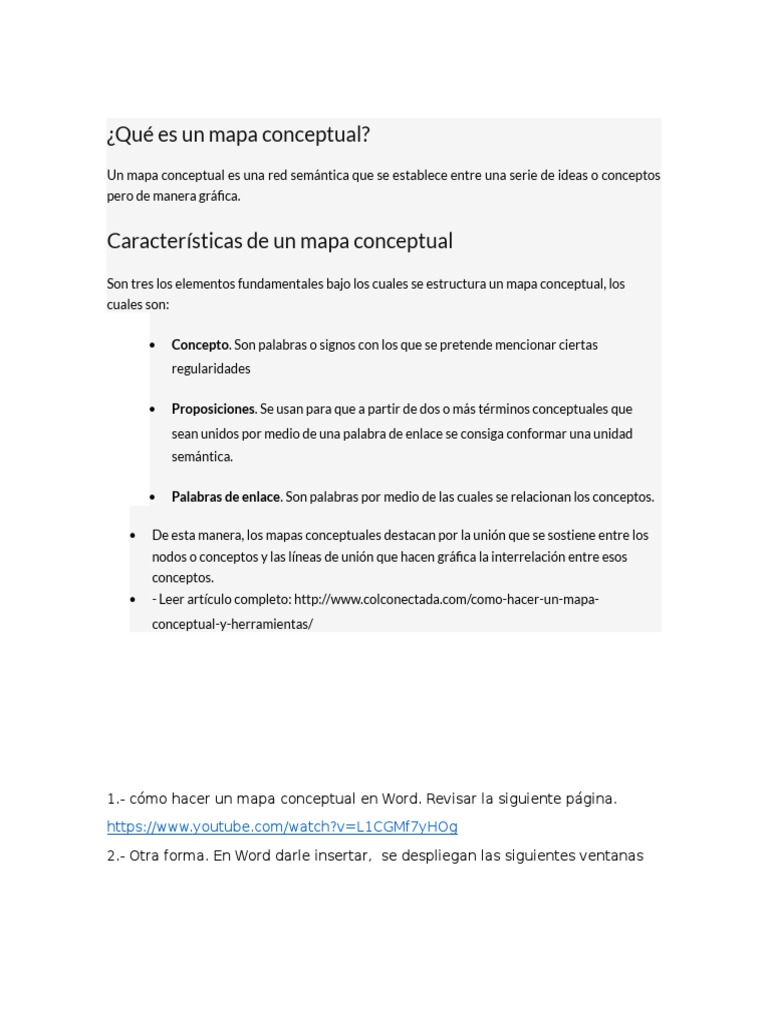 Como Hacer Un Mapa Conceptual | PDF