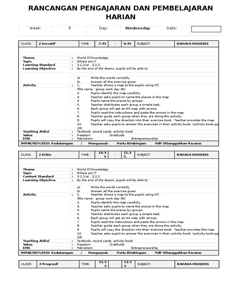 Week: Day: Date:: 7 Wednesday | Download Free PDF | Sharing ...