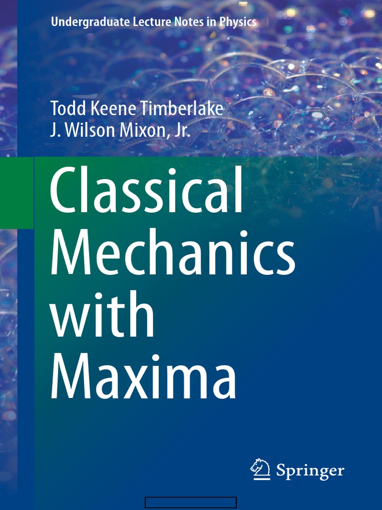 Classical Mechanics With Maxima | PDF | Sine | Logarithm