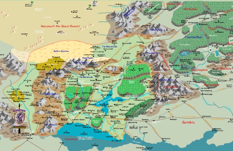 Forgotten Realms - Map of Cormyr PDF | PDF | Gary Gygax Games ...