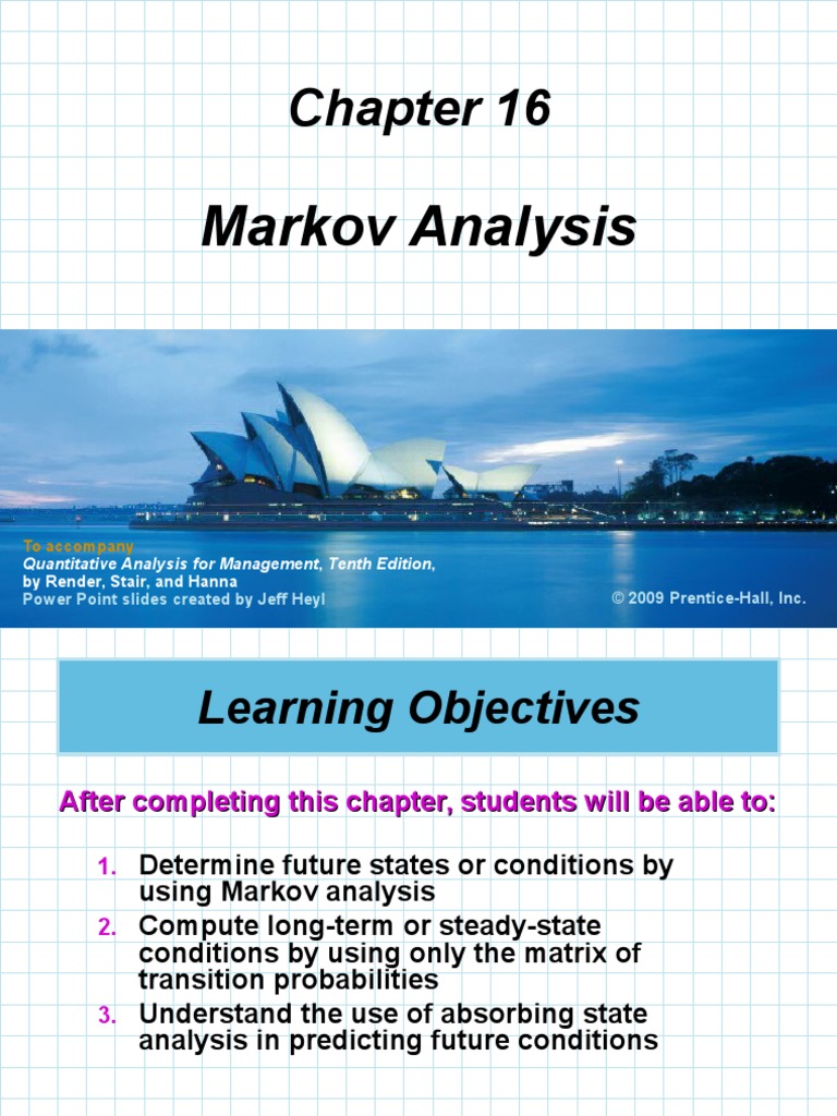 Chap 16 Markov Analysis | PDF | Markov Chain | Matrix (Mathematics)