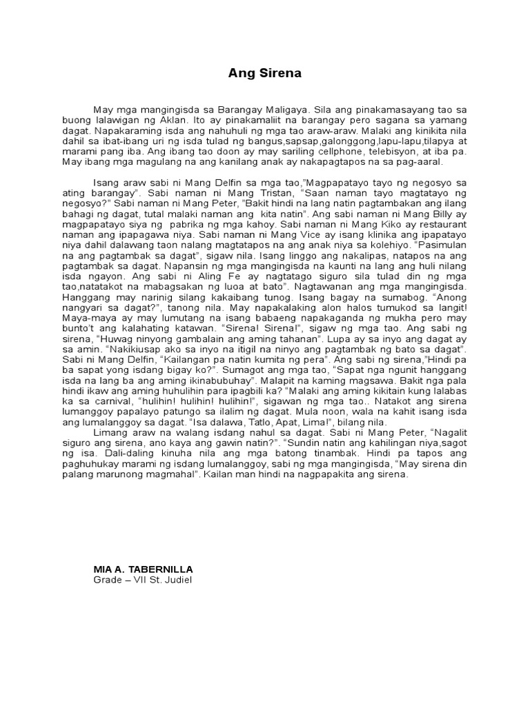 Ang Sirena Mia | PDF