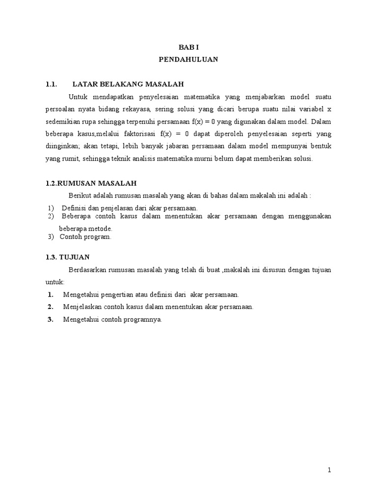 Metode Bisection | PDF