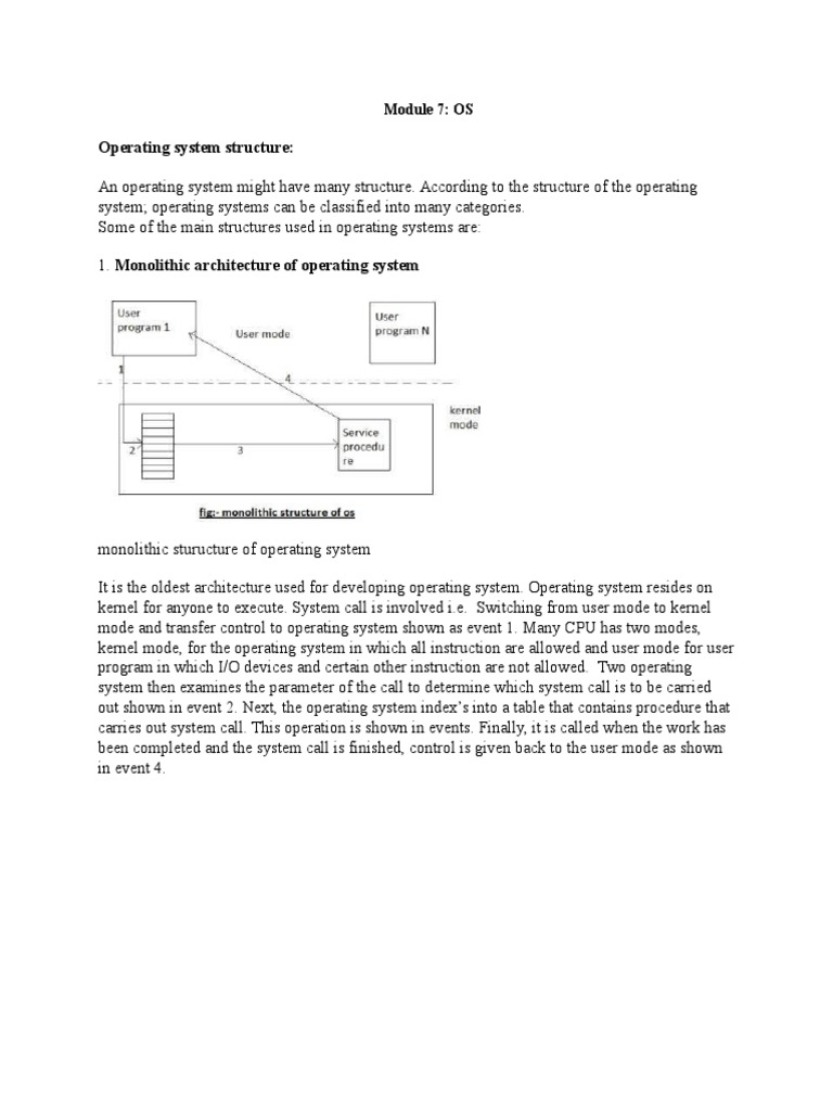Module 7 | PDF | Operating System | Kernel (Operating System)