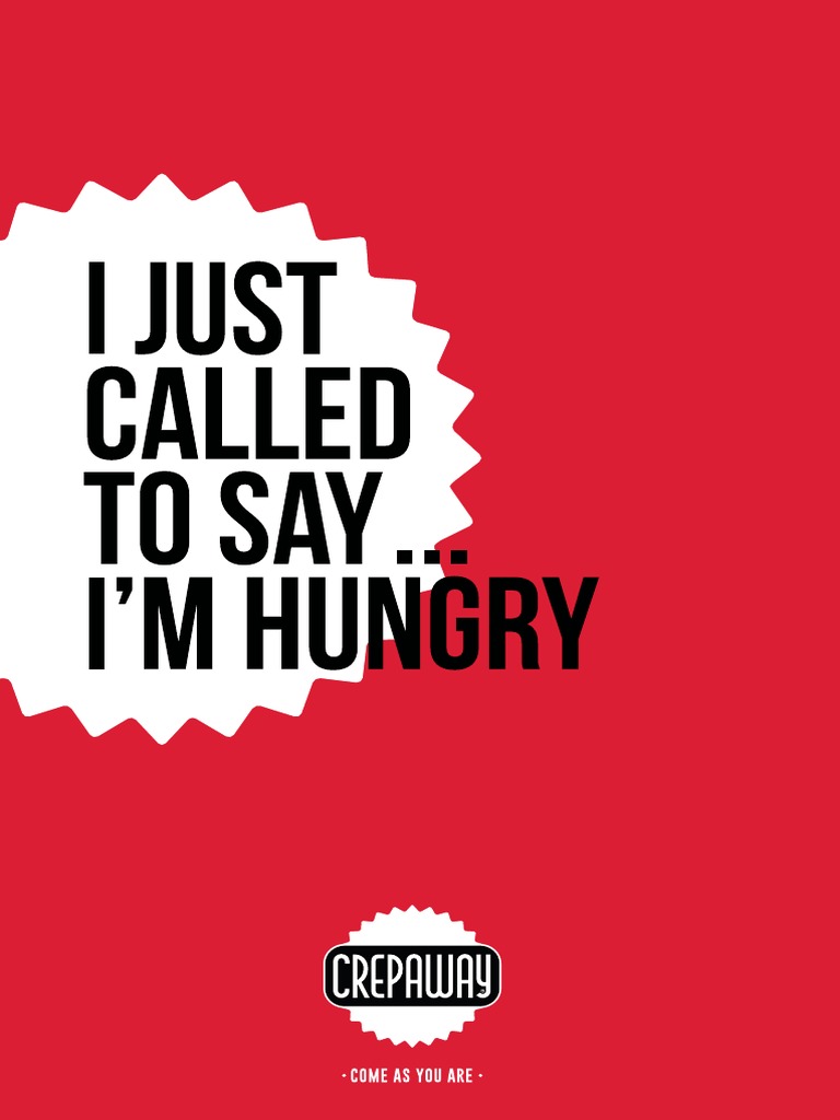 Crep Away Delivery Menu 2016 | PDF | Tomato Sauce | Salad