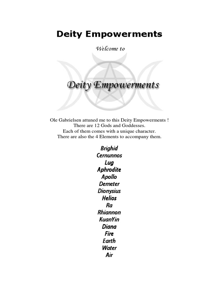 Deity Empowerment Manual PDF | PDF
