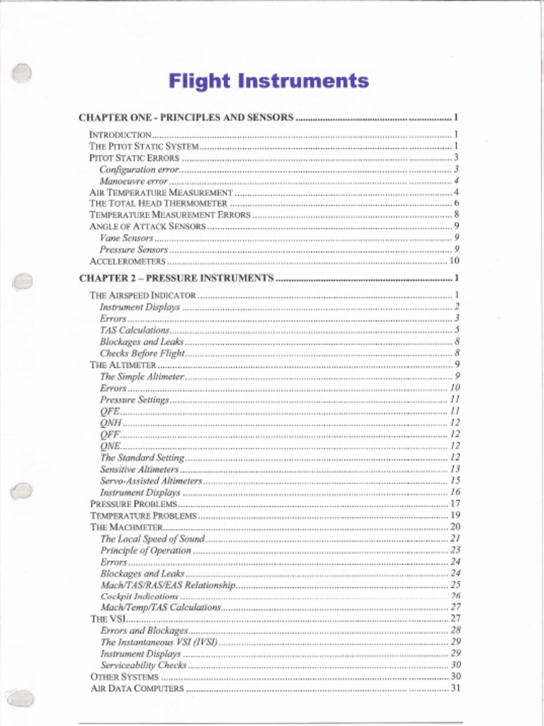 Flight Instruments PDF | PDF