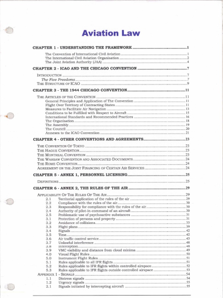 Air Law PDF | PDF