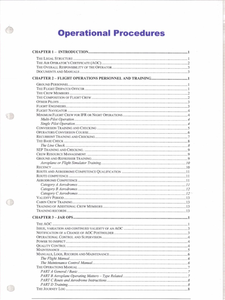 Operational Procedures PDF | PDF