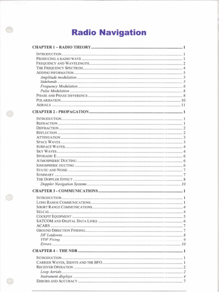 Radio Navigation PDF | PDF