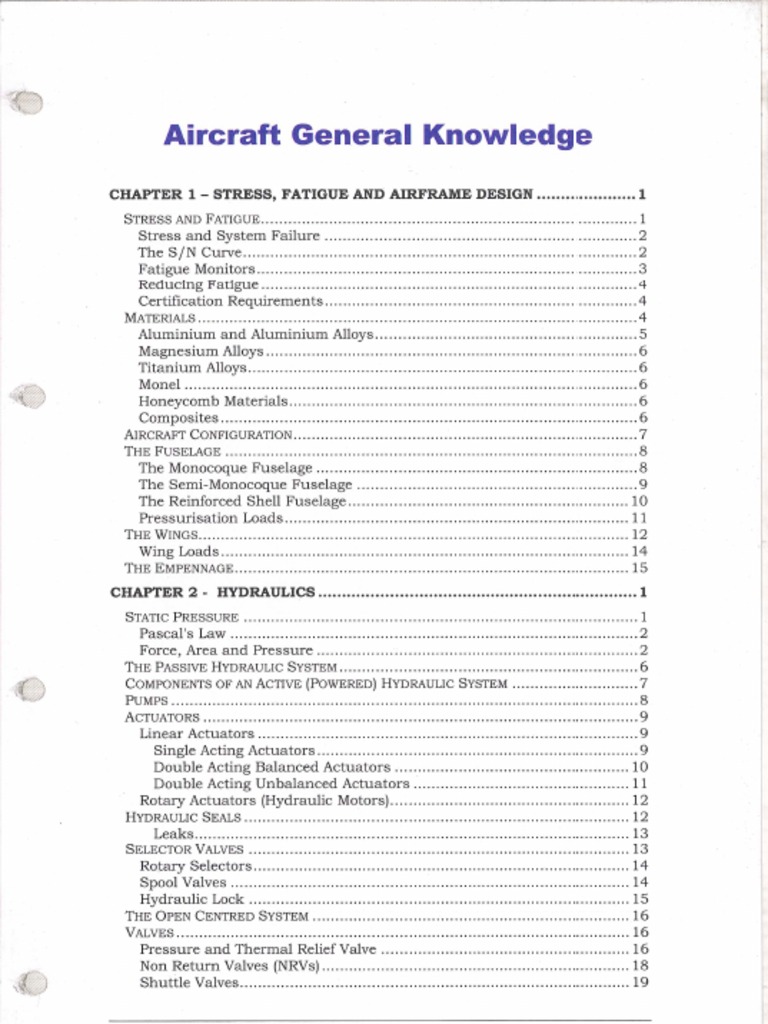 Aircraft General Knowledge PDF | PDF