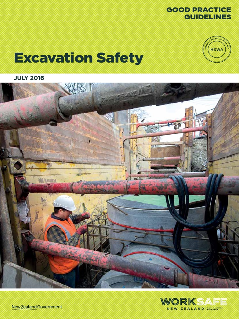 Excavation Safety GPG | PDF | Occupational Safety And Health | Deep ...