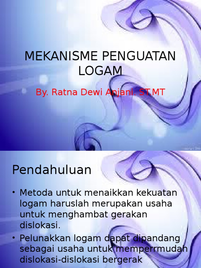 Mekanisme Penguatan Logam | PDF