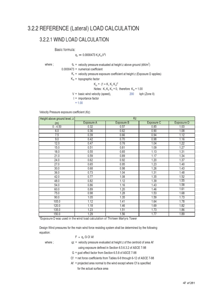Wind Load (NSCP) | PDF | Wound | Wind Speed