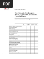 Haq Ser Spanish Questionnaire | PDF