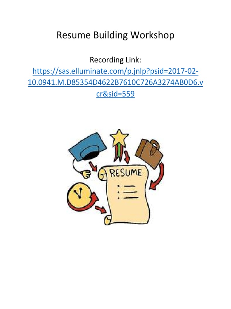 Resume Building Workshop | PDF