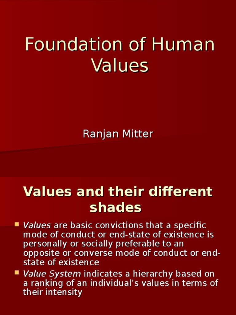 Understanding Human Values and Effectiveness | PDF