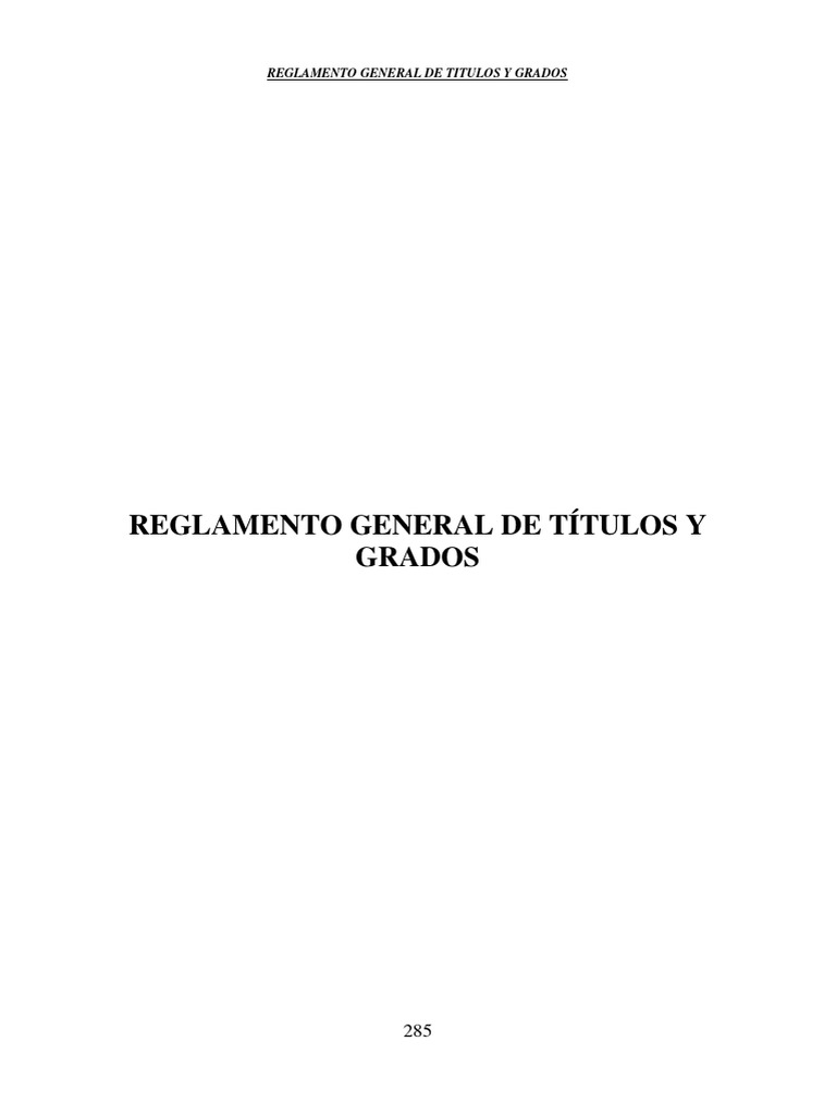 CEUB - Reglamento General de Titulos y Grados PDF | PDF | Titulo academico | Licenciatura