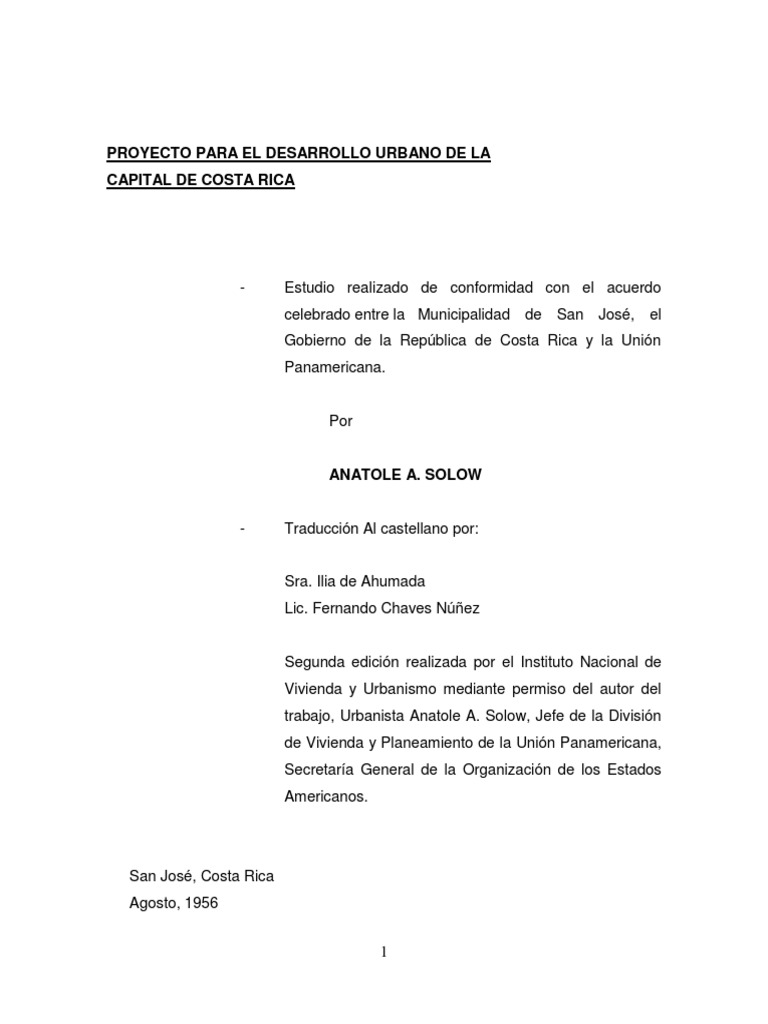 Informe Solow | PDF | Ciudad | Costa Rica
