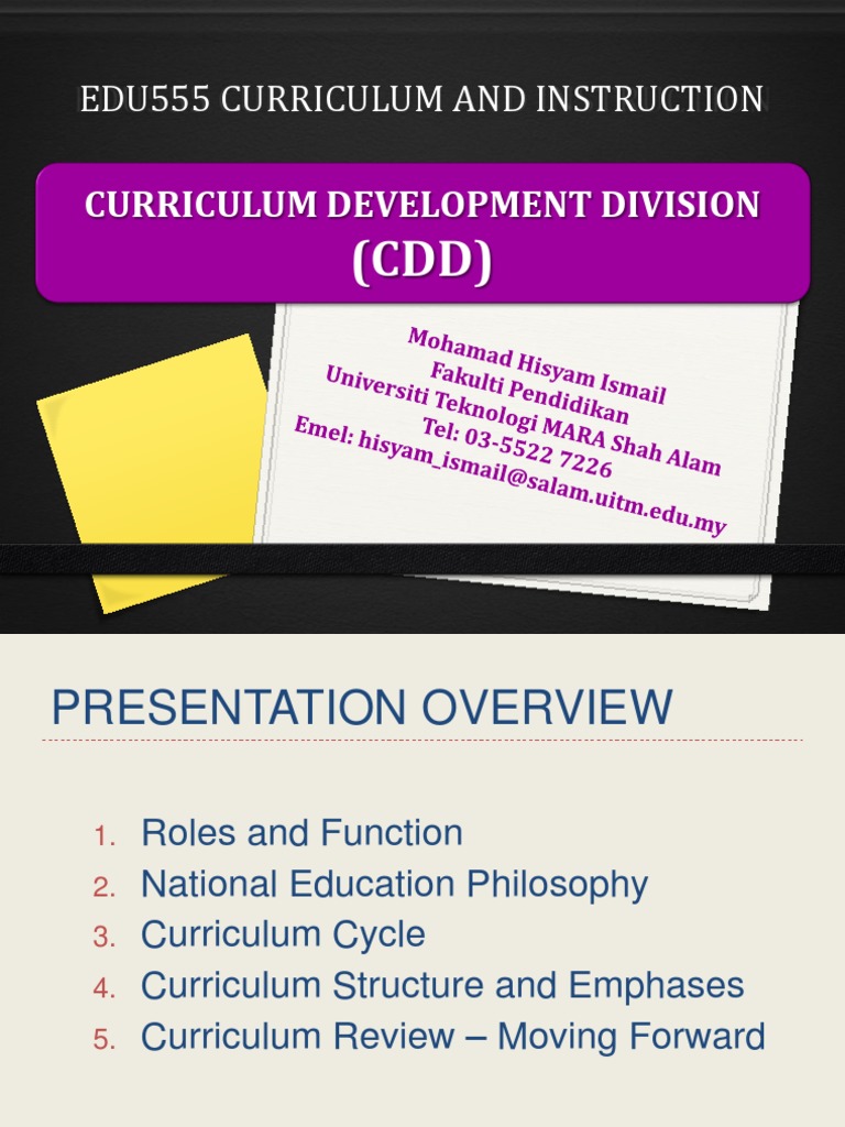 CDD PDF | PDF | Secondary School | Curriculum