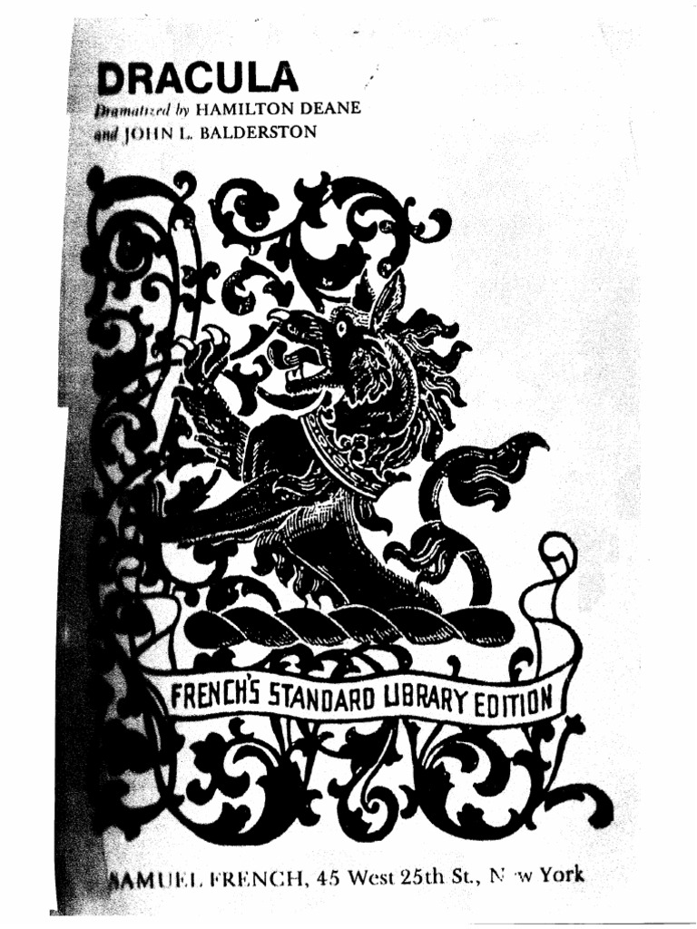 Drácula - The Vampire Play in Three Acts | PDF