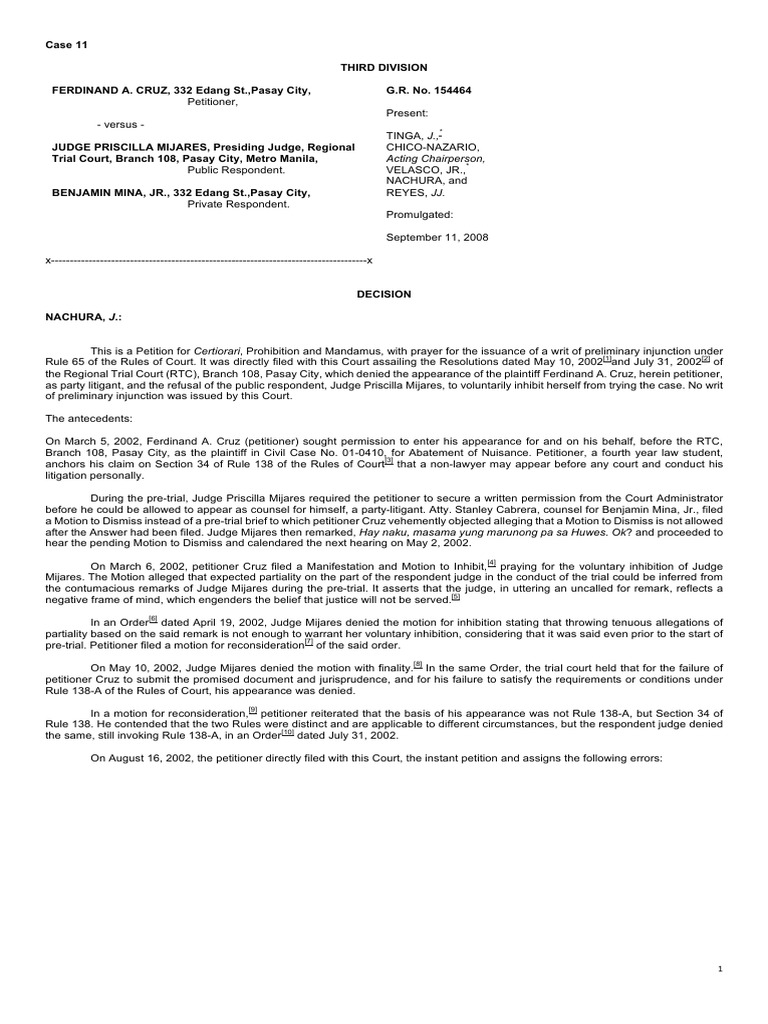 PALE Cases 11 To 30 | PDF | Practice Of Law | Lawsuit