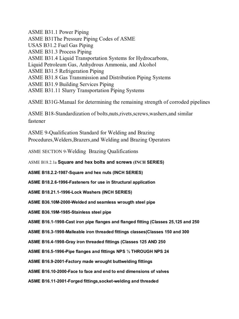 Asme Codes | PDF