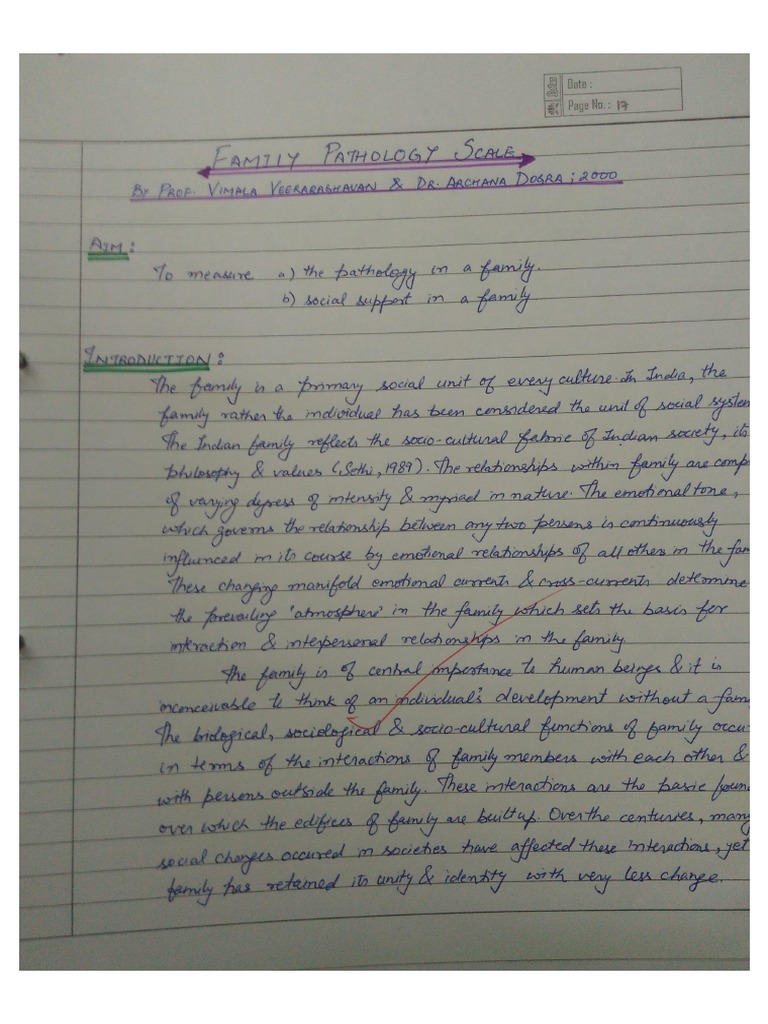 IGNOU MAPC Family Pathology | PDF