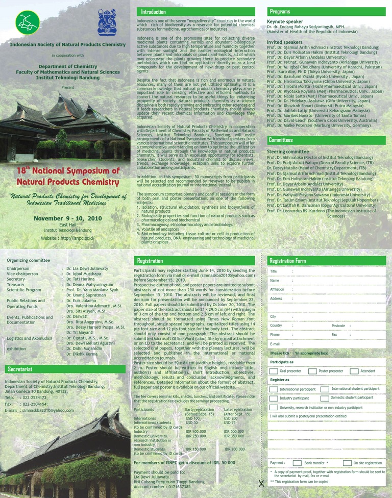 Leaflet KBA ITB English | PDF | Natural Products | Science