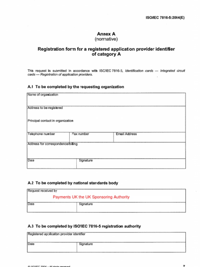 2 - Application Form ISO | PDF