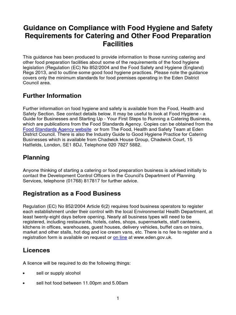 Catering Guidance 3 | PDF | Refrigerator | Food Safety