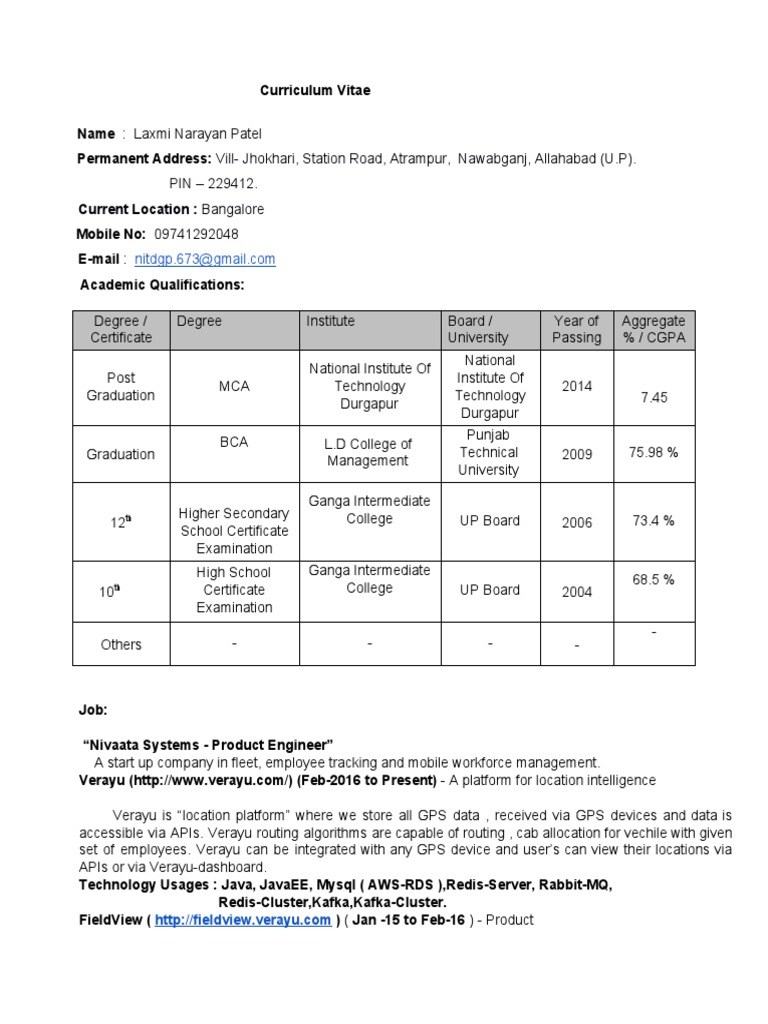 Laxmi CV | PDF | Java Script | Java Server Pages