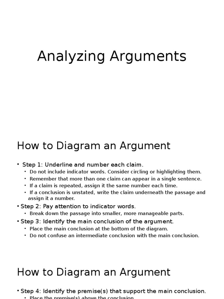 Analyzing Arguments Diagramming | PDF | Casino | Argument