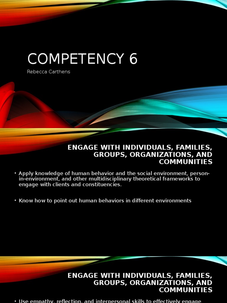 Competency 6 | PDF