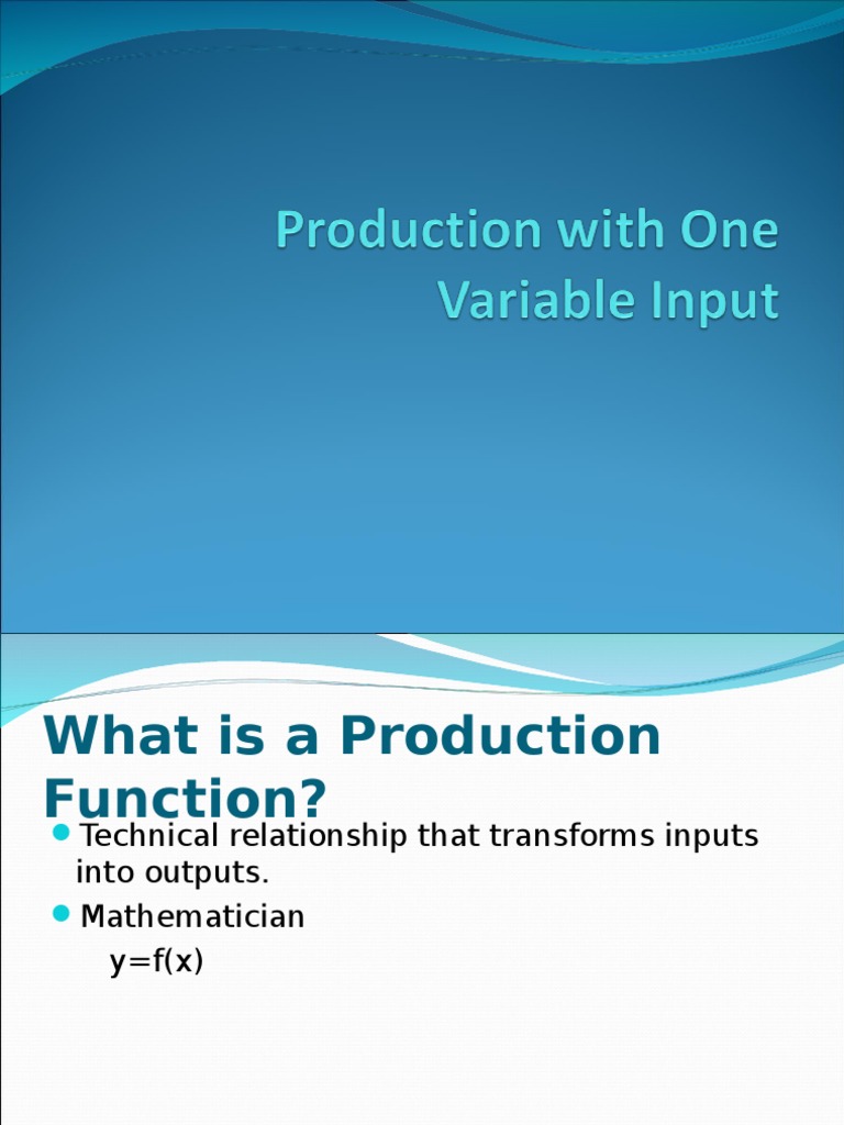 Chapter 2 | Download Free PDF | Production Function | Economics