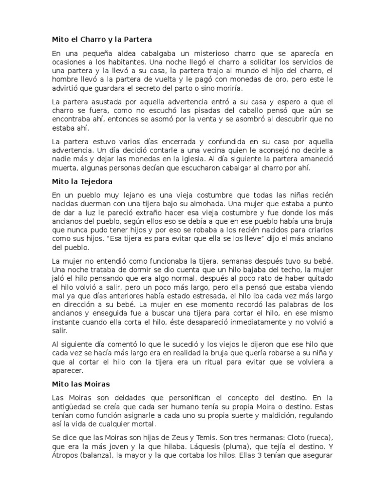 25 Mitos Cortos | PDF | Religión y creencia | Naturaleza